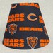 Chicago Bears Lamp Shade. NFL. Shades Are 9.5" X 5" X 7" Tall - Etsy