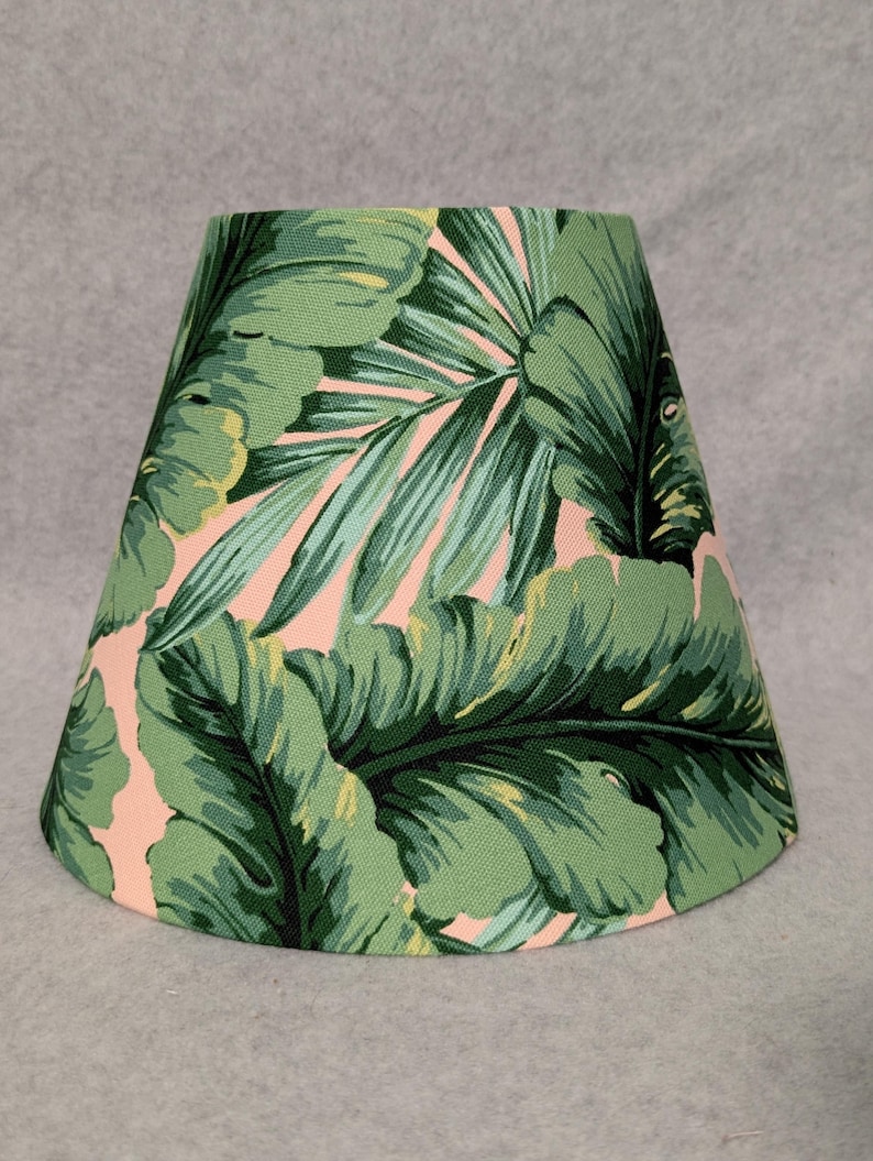 Green Tropical Leaves Lamp Shade. Colorful. Plants. Flowers. Leaf ...