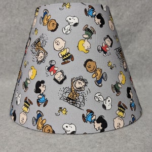 Peanuts Lamp Shade. Snoopy. Charlie Brown. Shade is 9.5" Wide at the ...