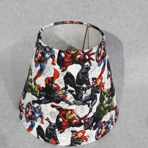Marvel Lamp Shade. Thor, Captain America, Hulk, Ironman, Black Panther ...