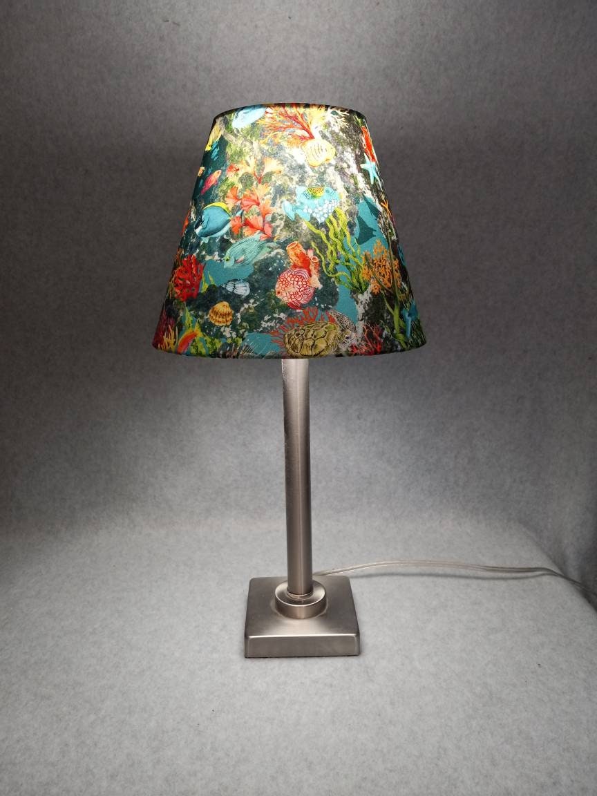 Sea Life Lamp Shade. Random Pattern. Coral Reef. Ocean. | Etsy