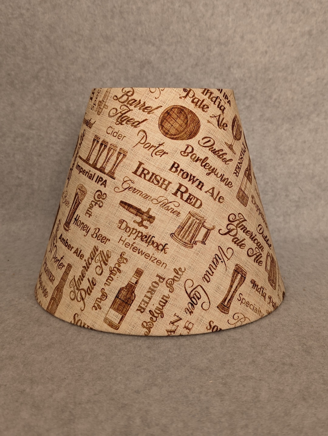 Beer and Spirits Lamp Shade. Alcohol. Ale. Keg. Barrel. Bar. Shades Are ...