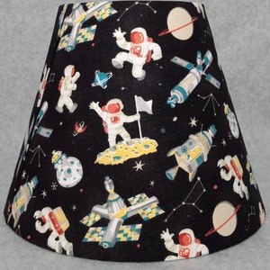 Astronaut, Space Ship, Rocket Lamp Shade. Satellite. Space Station ...