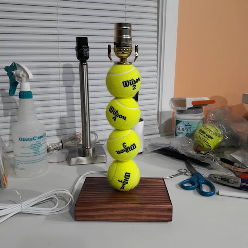 Tennis Ball Lamp. Made With Real Tennis Balls. Can Be - Etsy
