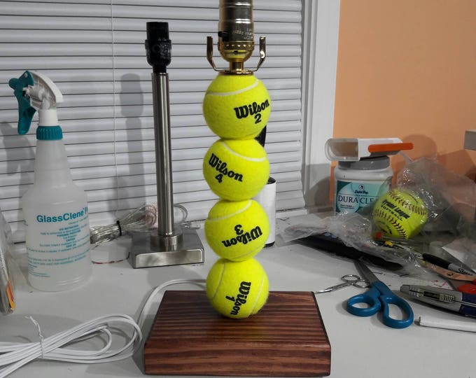 Tennis Ball Lamp. Made With Real Tennis Balls. Can Be Personalized. - Etsy