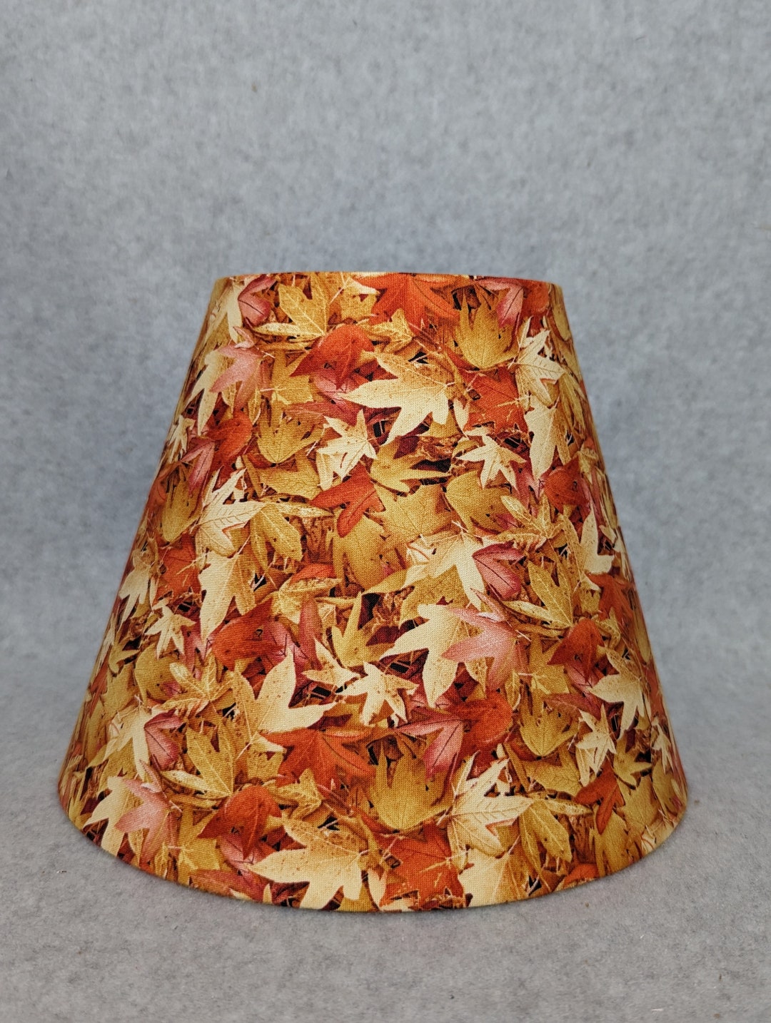 Fall, Autumn Leaves Lamp Shade. Colorful. Leaf. Shades Are 9.5" X 5" X ...