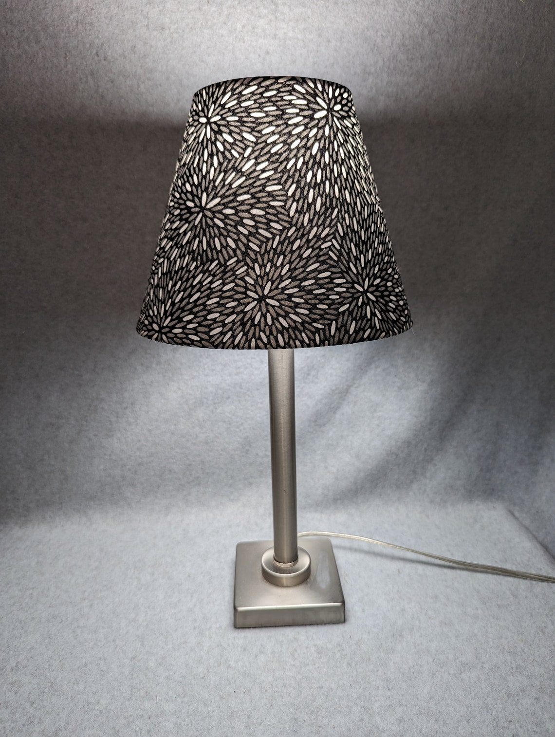 Silver Metallic Retro Look Lamp Shade. Art Deco. Shiny! Metallic. Shade ...