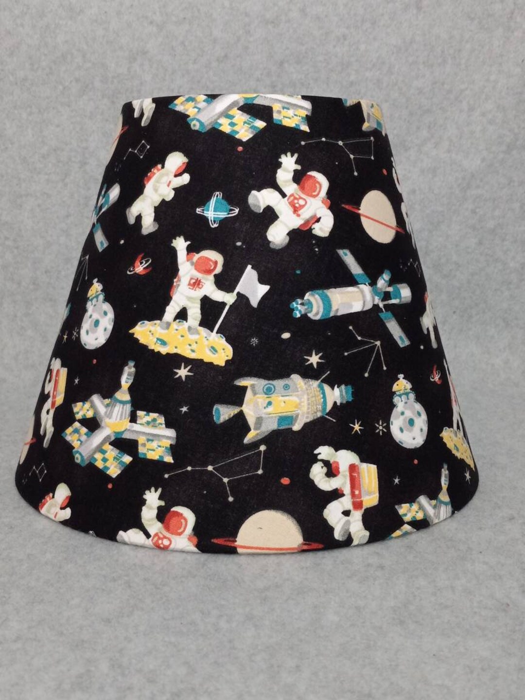 Astronaut, Space Ship, Rocket Lamp Shade. Satellite. Space Station ...