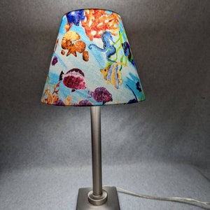 Art Style Tropical Fish Lamp Shade. Coral Reef. Shades Are 9.5" X 5" X ...