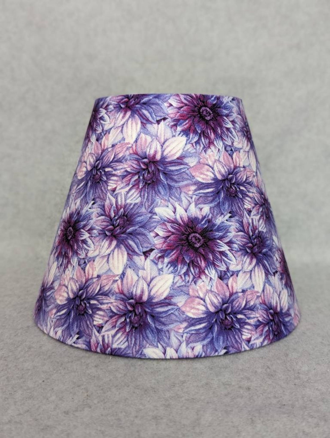 Purple Flower Lamp Shade. Colorful. Plants. Flowers. Leaves. Shades Are ...