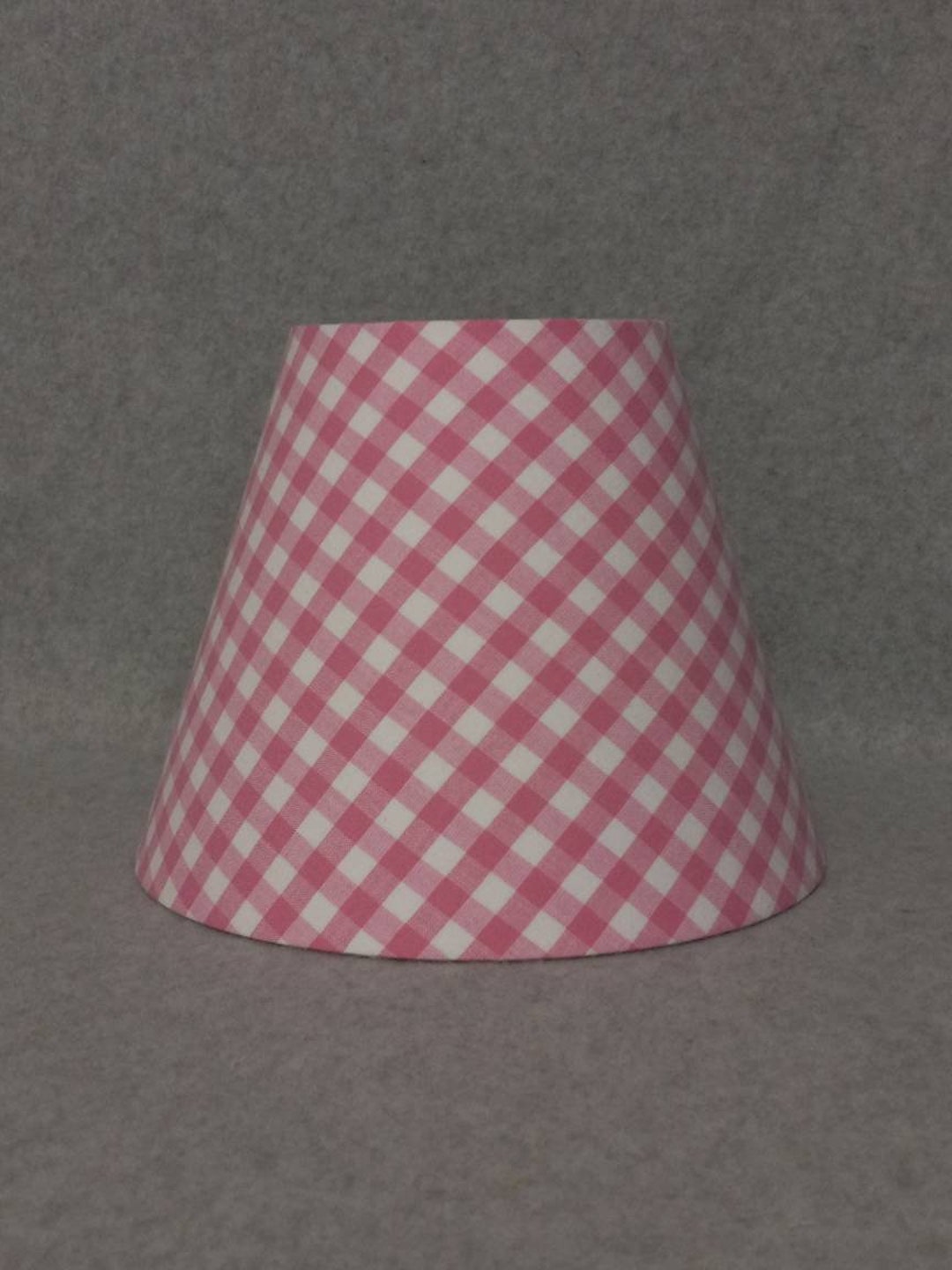 Pink Gingham Check Lamp Shade. Checkered. Pink and White. - Etsy