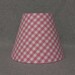 Pink Gingham Check Lamp Shade. Checkered. Pink and White. - Etsy