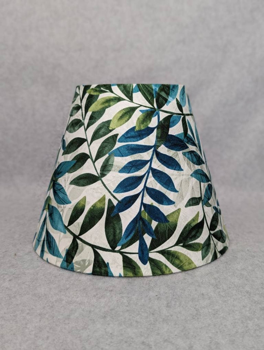 Colorful Leaves Lamp Shade. Fern. Leaf. Shades Are 9.5" X 5" X 7" Tall ...