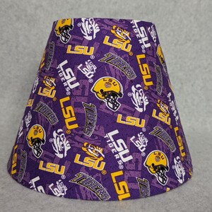 LSU, Louisiana State University Tigers Lamp Shade. Shades Are 9.5 X 5 X ...