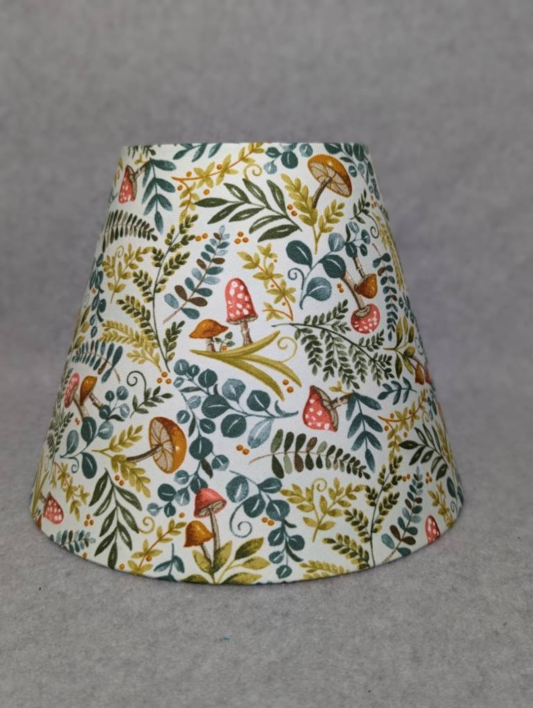 Mushrooms in the Meadow Lamp Shade. Leaves, Plants. Fungus. Fungi ...
