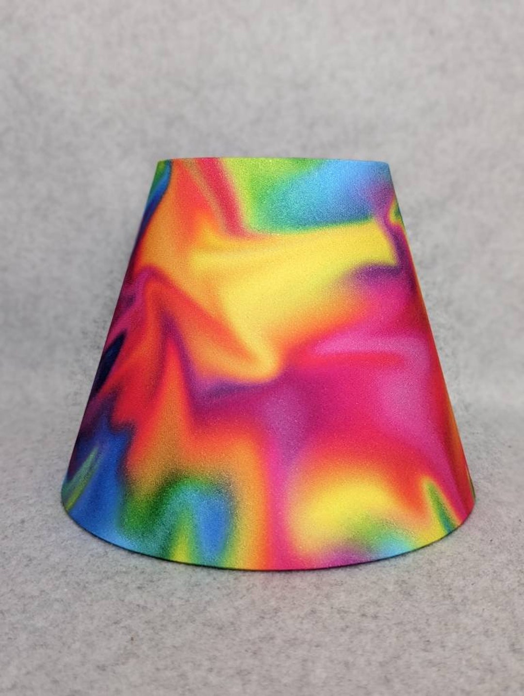 Blended Colors Lamp Shade. Swirl. Tie Dye. Rainbow. Blender. Shade is 9 ...