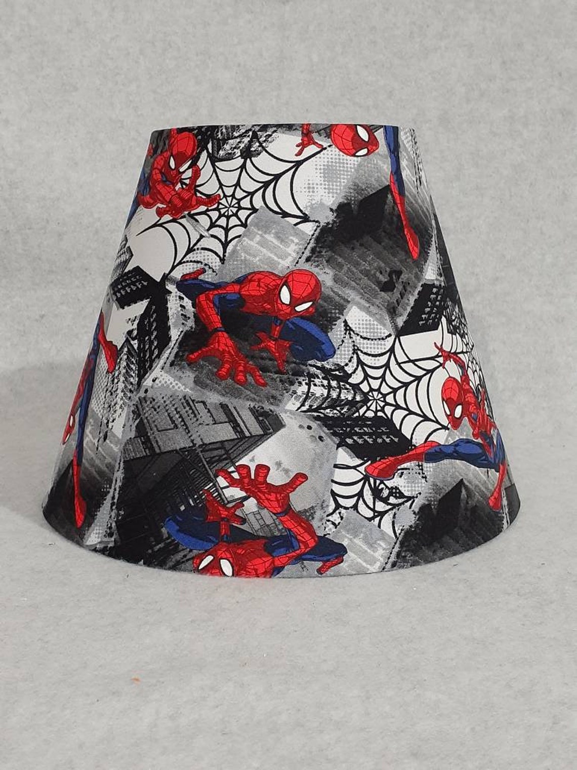 Spider-man Lamp Shade (marvel Comics). Shades Are 9.5" X 5" X 7" Tall ...