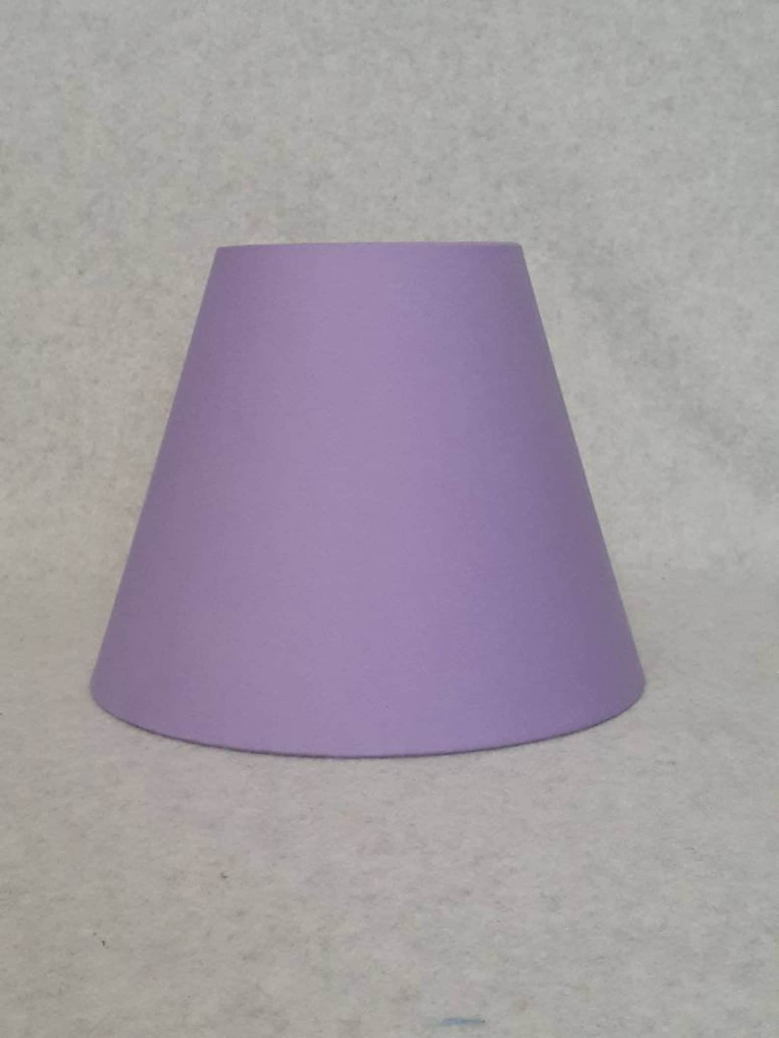 Lavender Lamp Shade. Violet. Solid Color. Shade is 9.5" Wide at the ...