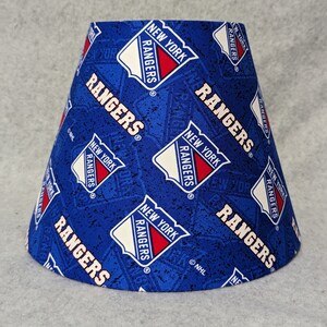 New York Rangers Lamp Shade NHL. Shades Are 9.5 X 5 X 7 Tall - Etsy