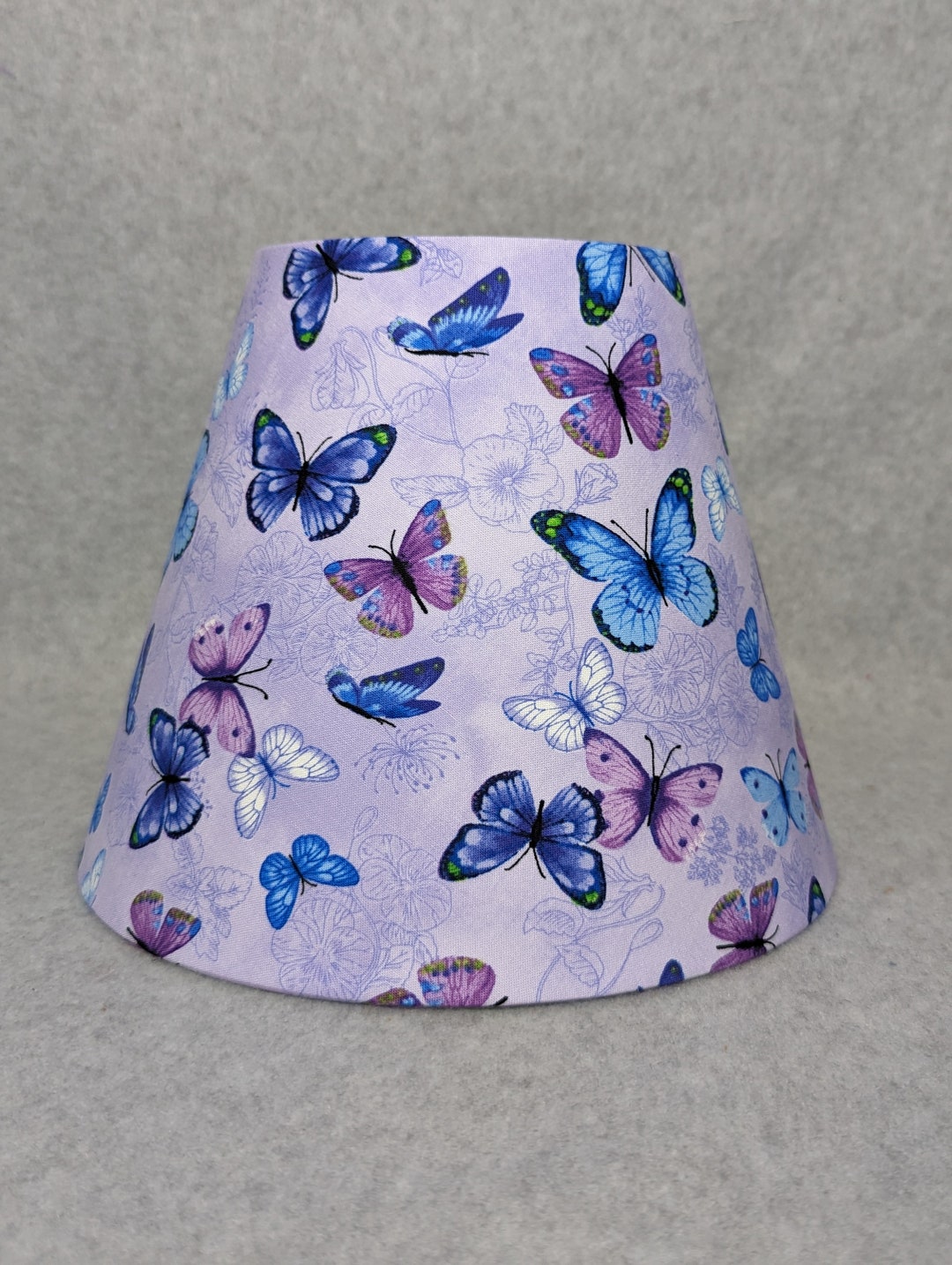 Purple Butterfly Lamp Shade. Butterflies. Shades Are 9.5" X 5" X 7 ...