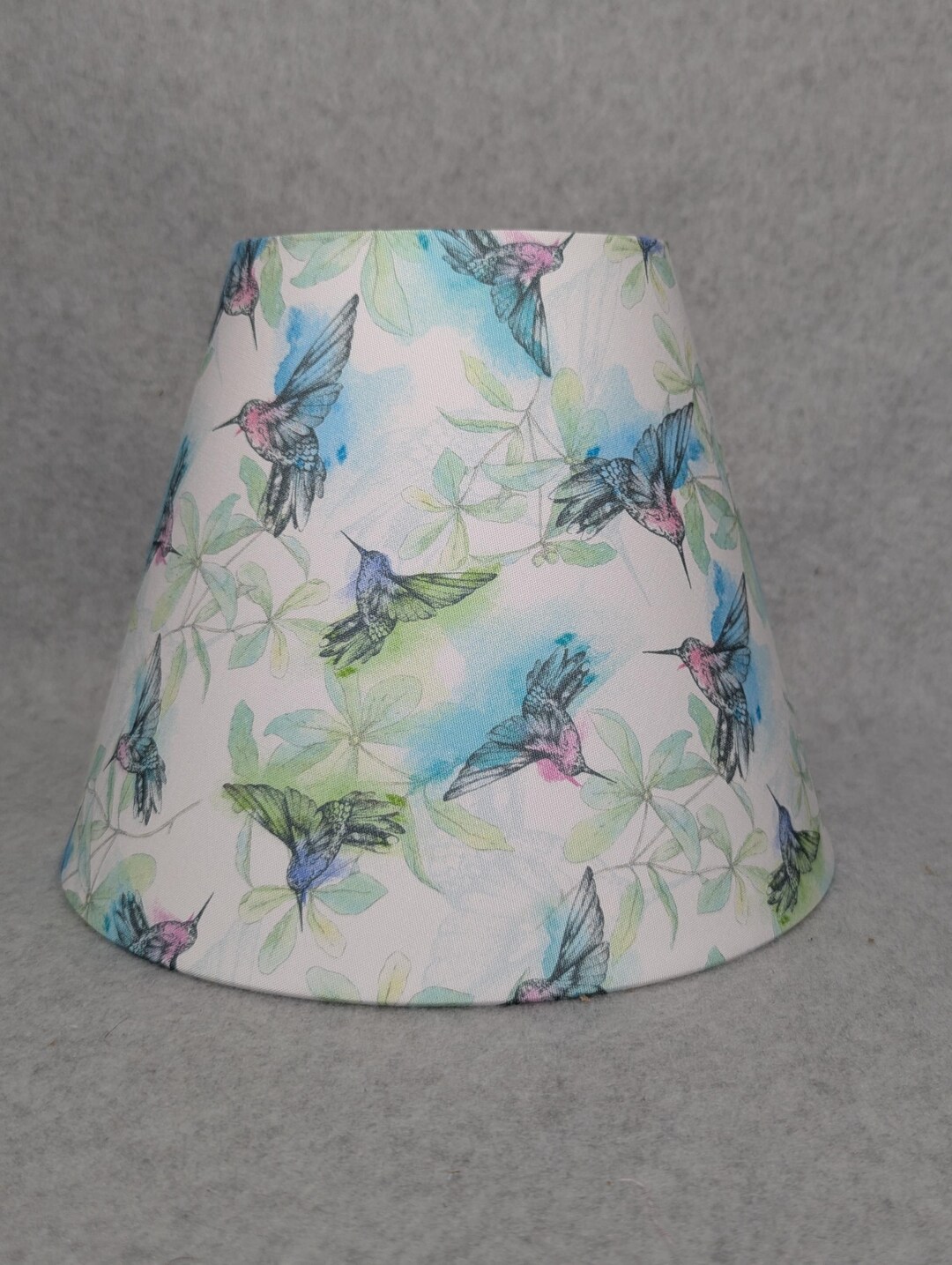 Watercolor Hummingbird and Leaves Lamp Shade. Birds. Hummingbirds ...