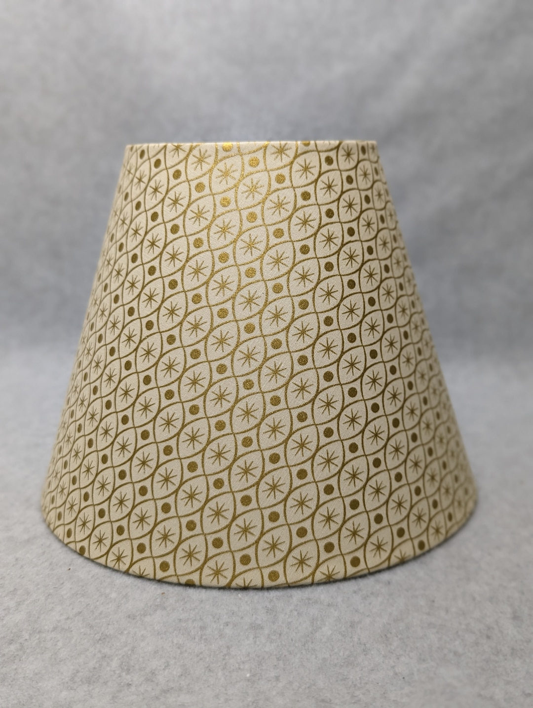 Golden Metallic Retro Look Lamp Shade. Metallic. Gold. Shade is 9.5 ...