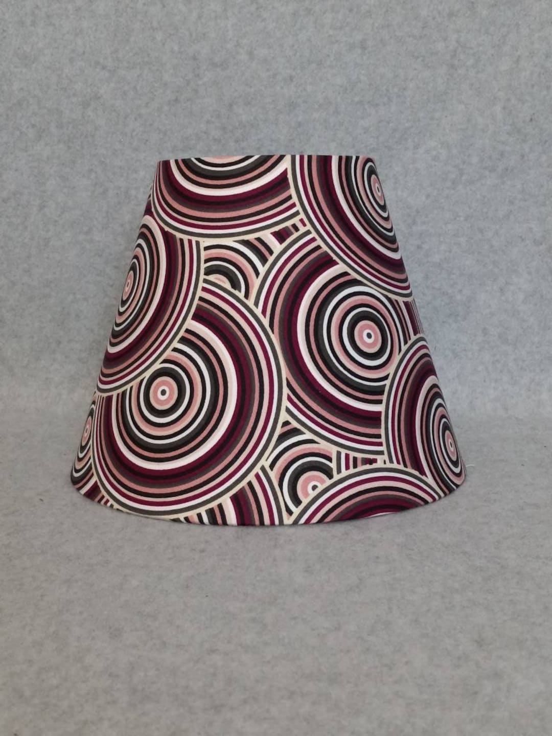 Circle Lamp Shade. Circles. Brown. Cream. Pink. Shades Are - Etsy