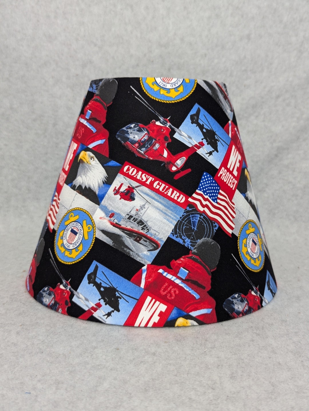 US Coast Gaurd Lamp Shade. Armed Forces. Military. U.S. Shades Are 9.5 ...