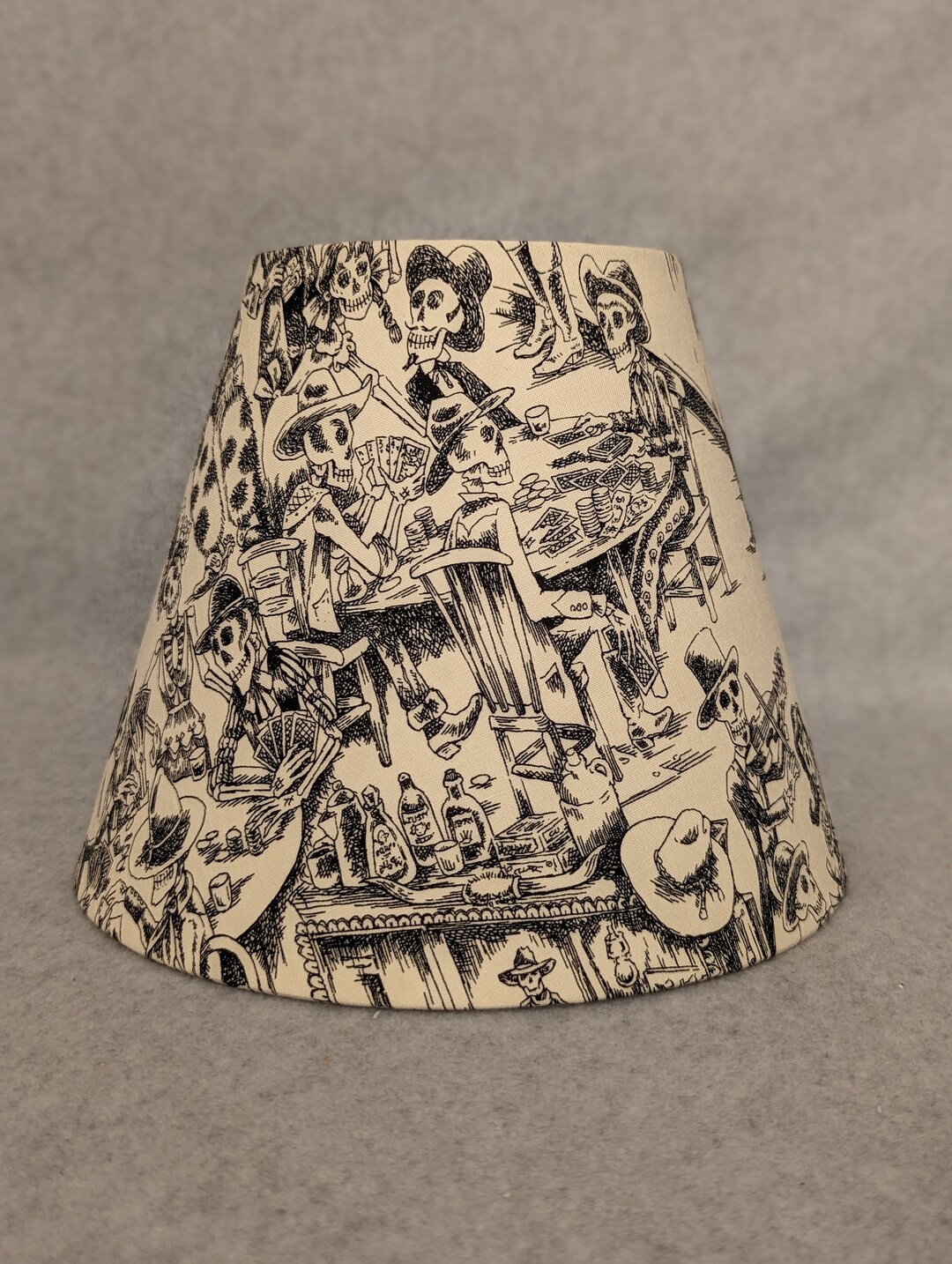 Skeleton Saloon Lamp Shade Skeleton Skulls. Dead. Deadwood - Etsy