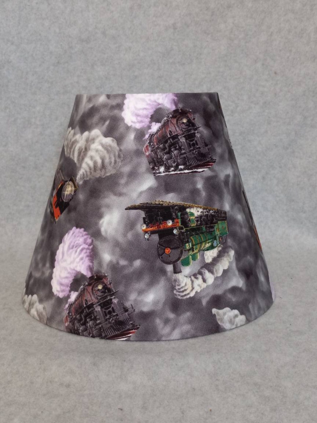 Train Lamp Shade. Locomotive. Railroad. Smokey. Shades Are 9.5" X 5" X ...