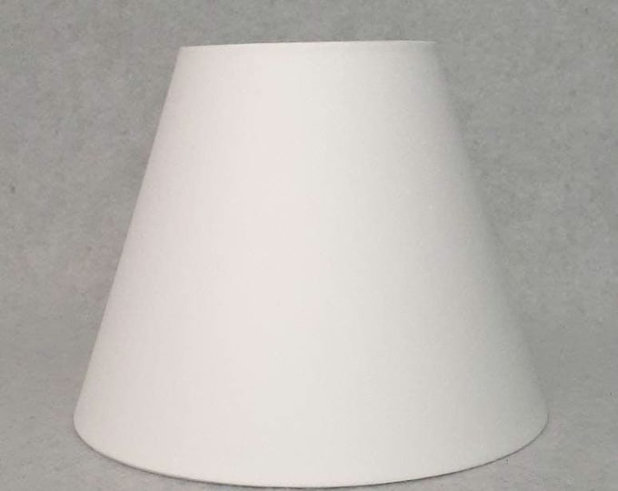 Bright White Lamp Shade. Solid. Shade is 9.5 Wide at the Bottom, 5 Wide ...