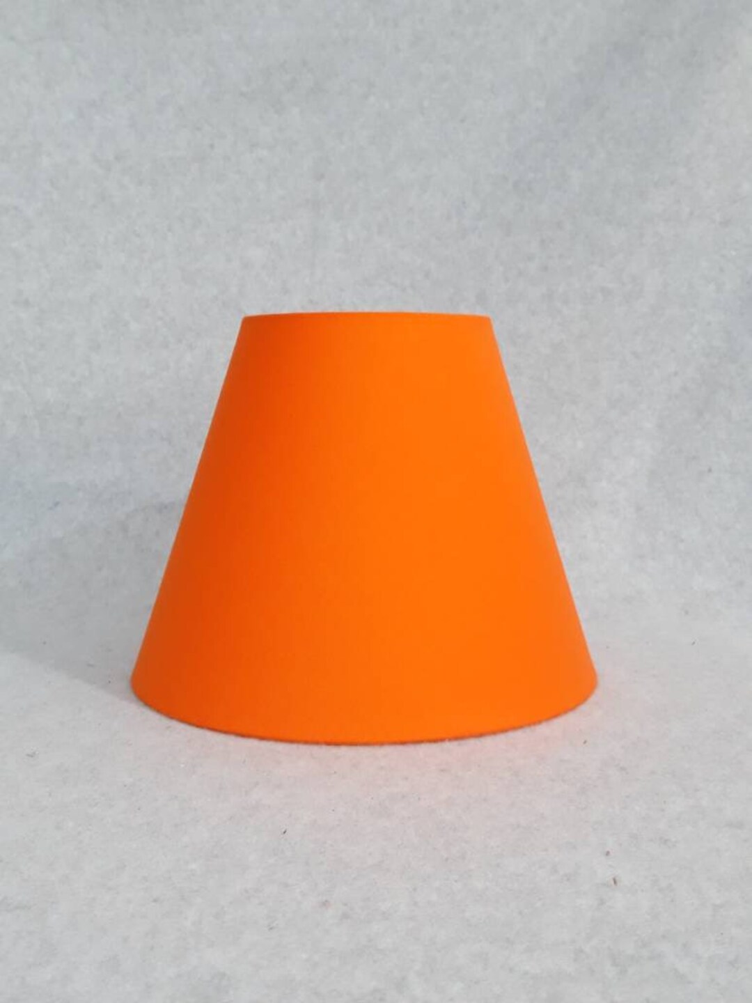 Orange Lamp Shade. Solid Color. Shade is 9.5 Wide at the Bottom, 5 ...