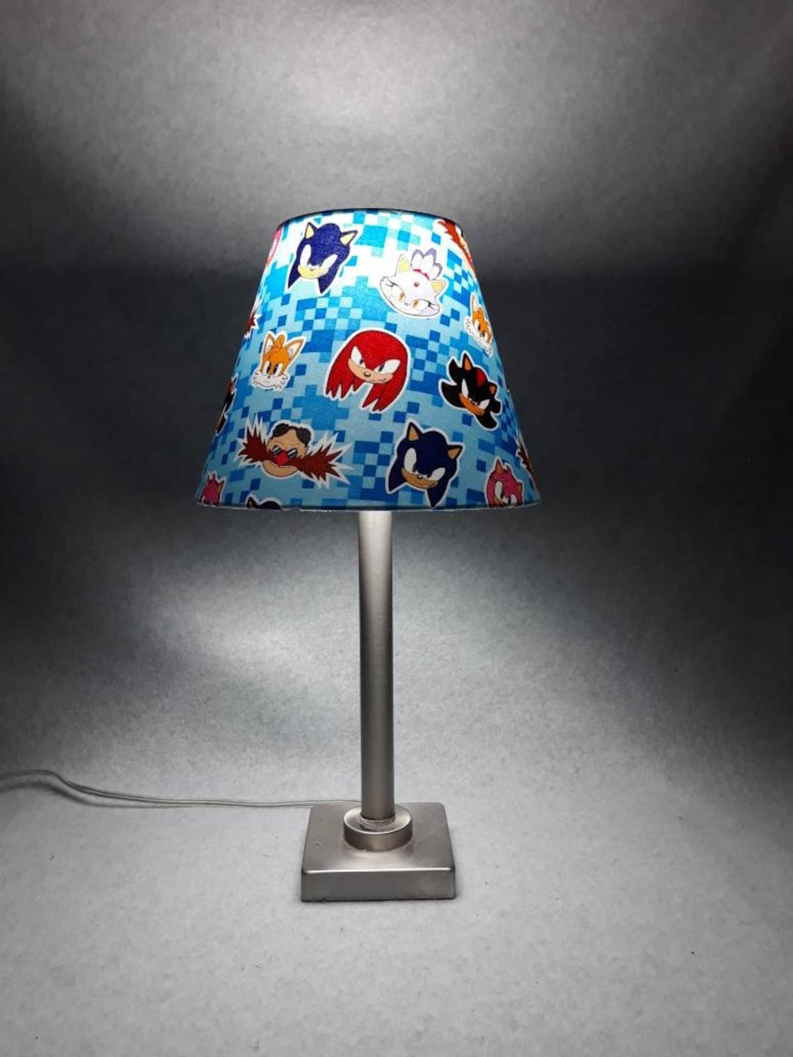 Sonic the Hedgehog Lamp Shade nintendo Sega Characters - Etsy