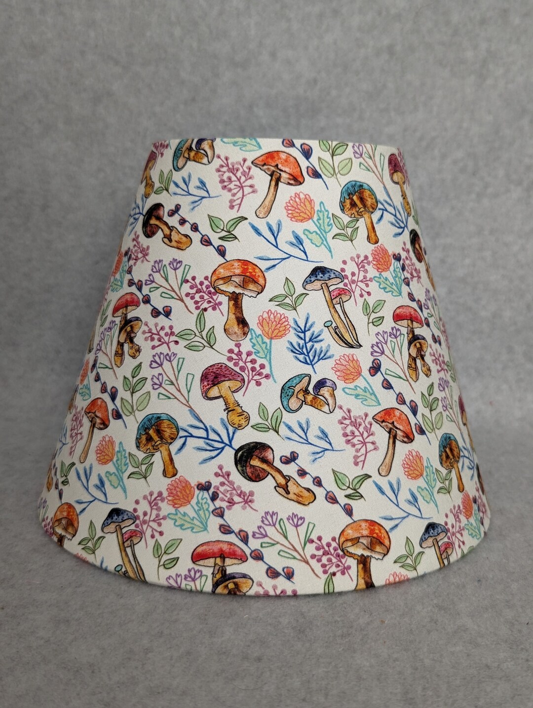 Watercolor Mushrooms Lamp Shade. Leaves, Plants. Fungus. Fungi ...
