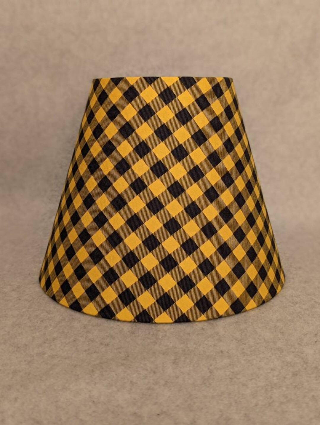 Yellow Buffalo Check Lamp Shade. Checkered. Yellow and Black. Plaid ...