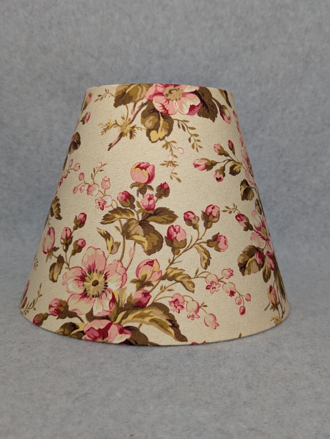 Vintage Pink Flowers Lamp Shade. Classic. Floral. Plants. Flower ...