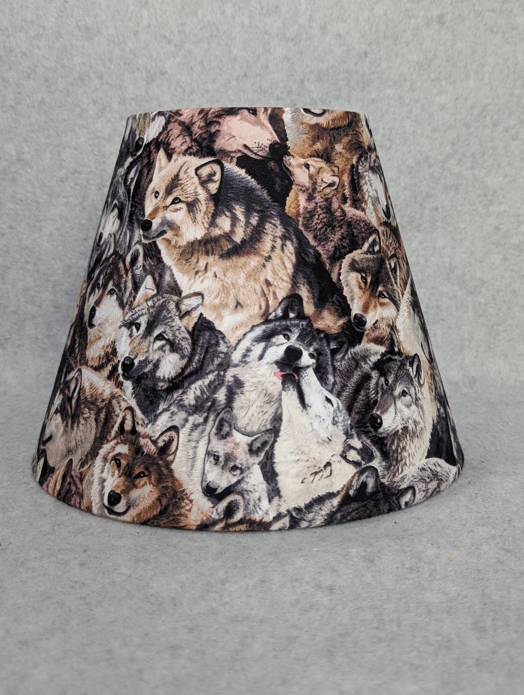Wolf Pack Lamp Shade. Wolves. Wolves Are Randomly Placed on Shades ...