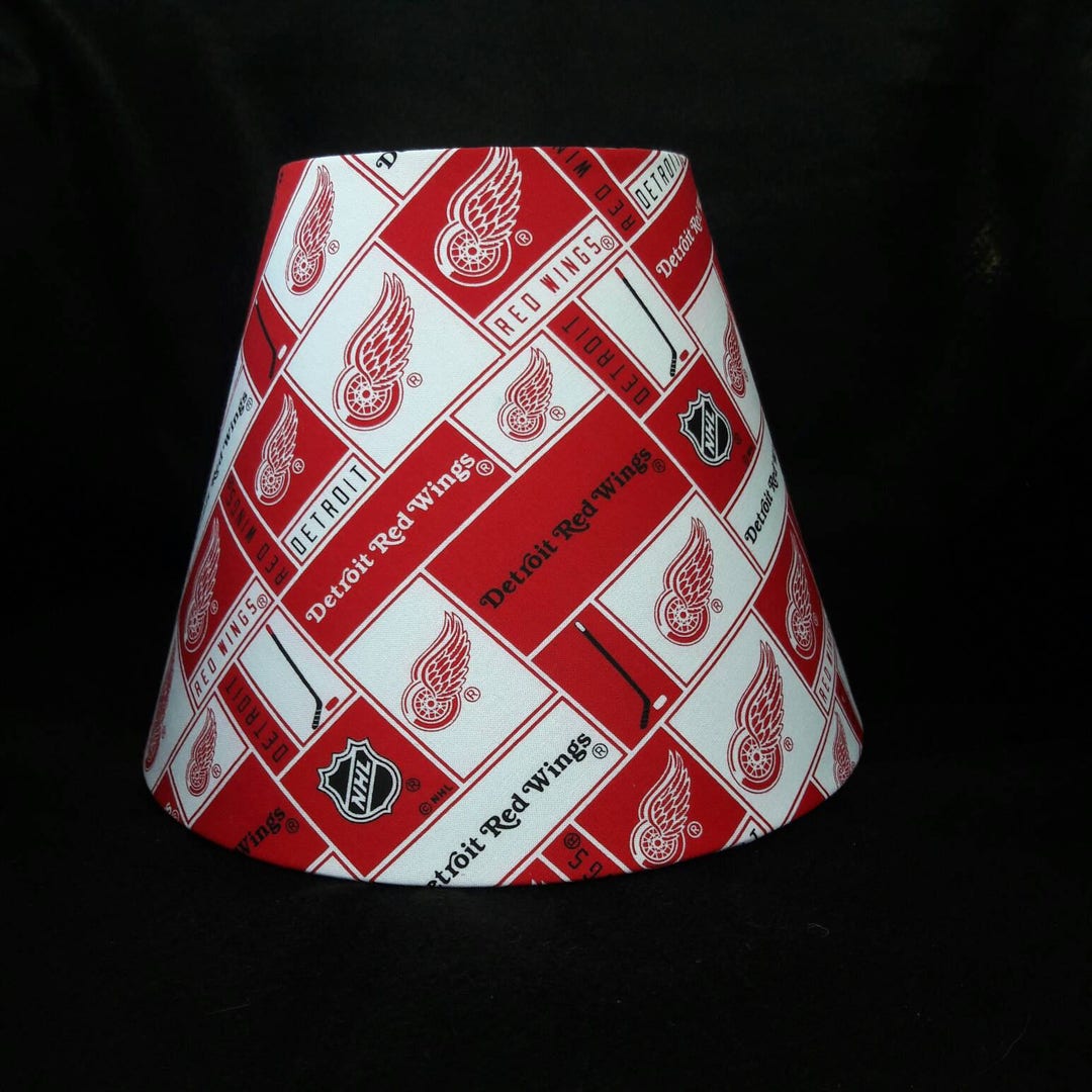 Detroit Red Wings NHL Lamp Shade. Shades Are 9.5" X 5" X 7" Tall - Etsy