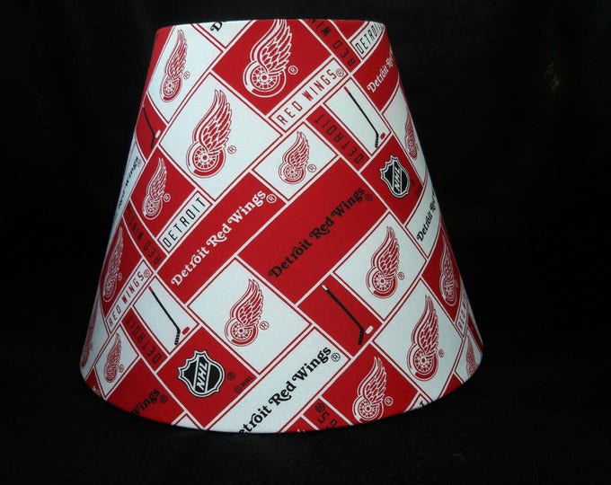 Detroit Red Wings NHL Lamp Shade. Shades Are 9.5" X 5" X 7" Tall - Etsy
