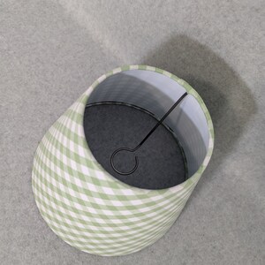 Green Gingham Check Lamp Shade. Checkered. Green and White. Shade is 9. ...