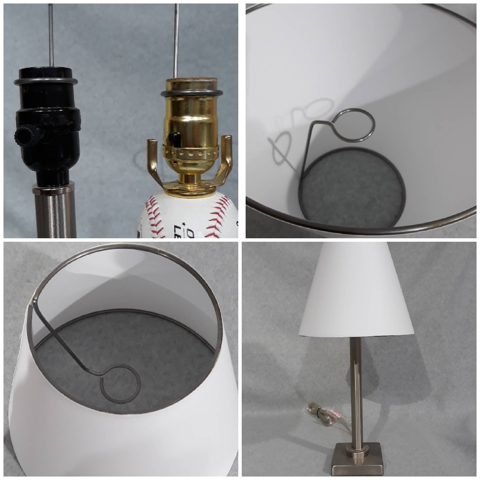 Red Lamp Shade. Solid Color. Shade is 9.5 Wide at the Bottom, 5" Wide ...