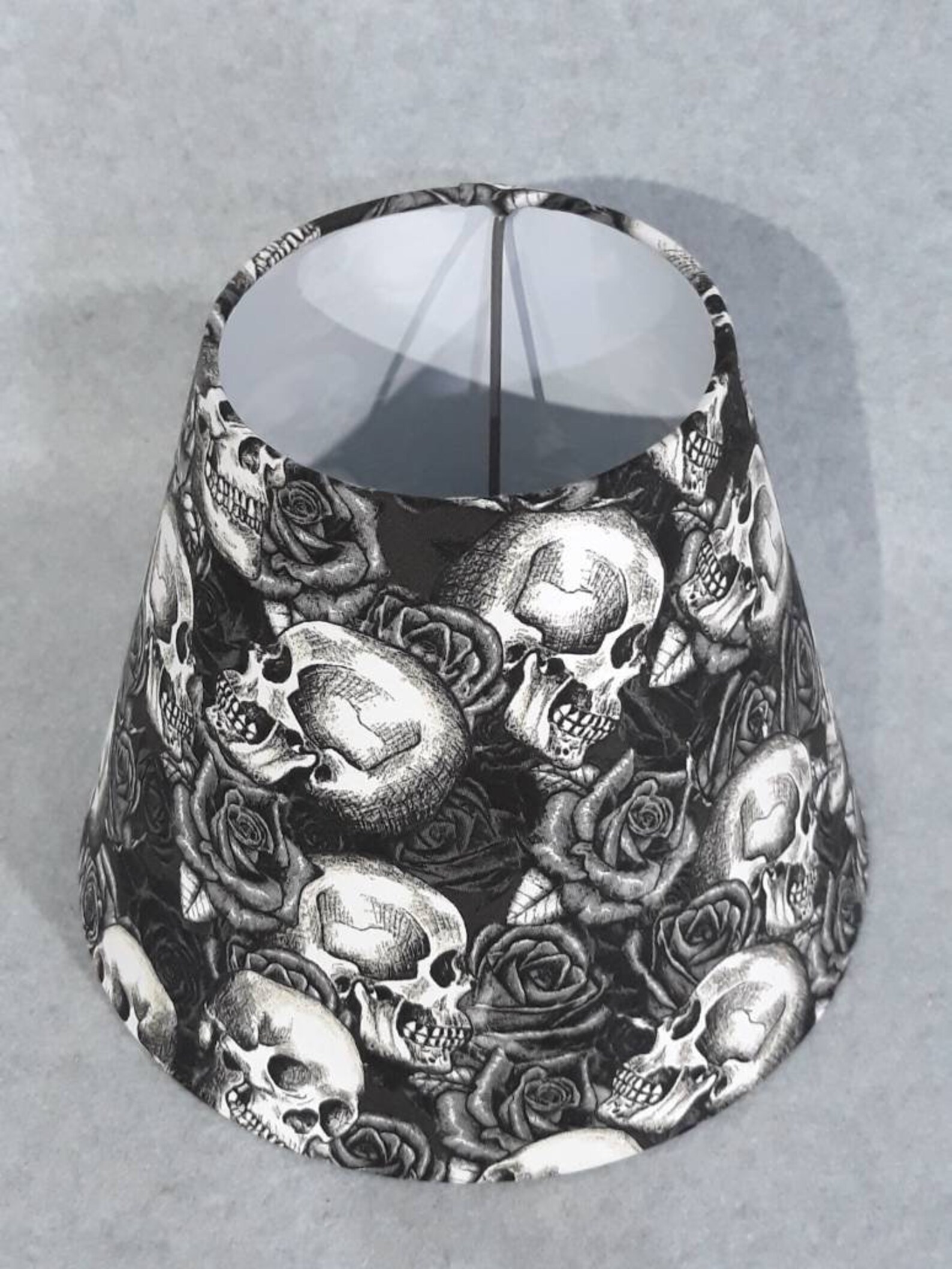 Skulls and Roses Lamp Shade. Shades Are 9.5" X 5" X 7" Tall - Etsy