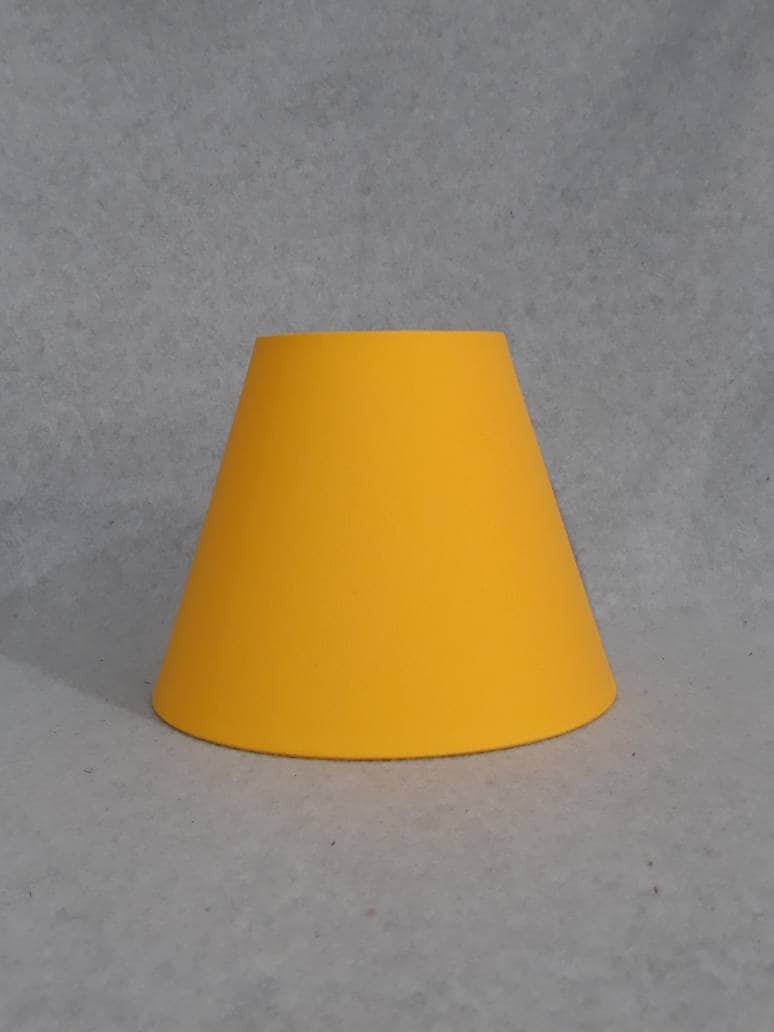 Yellow Lamp Shade. Solid Color. Shade is 9.5 Wide at the Bottom, 5 ...