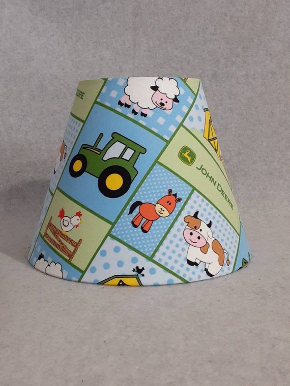 John Deere Tractor Lamp Shade. Nursery. Shades Are 9.5 - Etsy