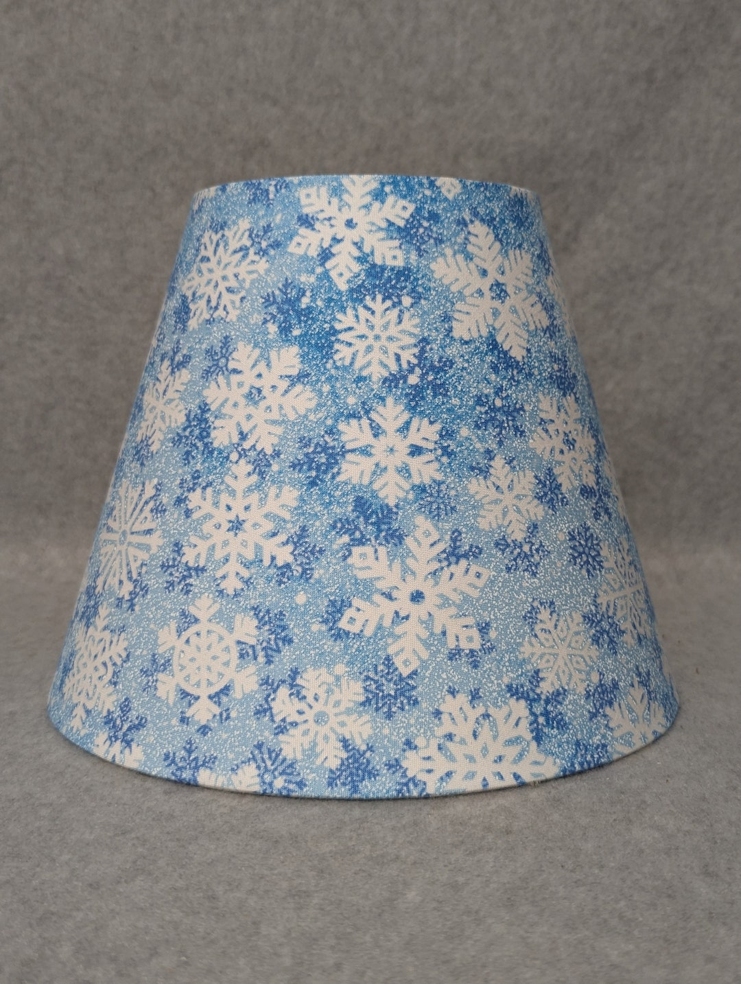 Blue Snowflake Lamp Shade. Snow. Snowflakes. Lite Blue. Shades Are 9.5 ...
