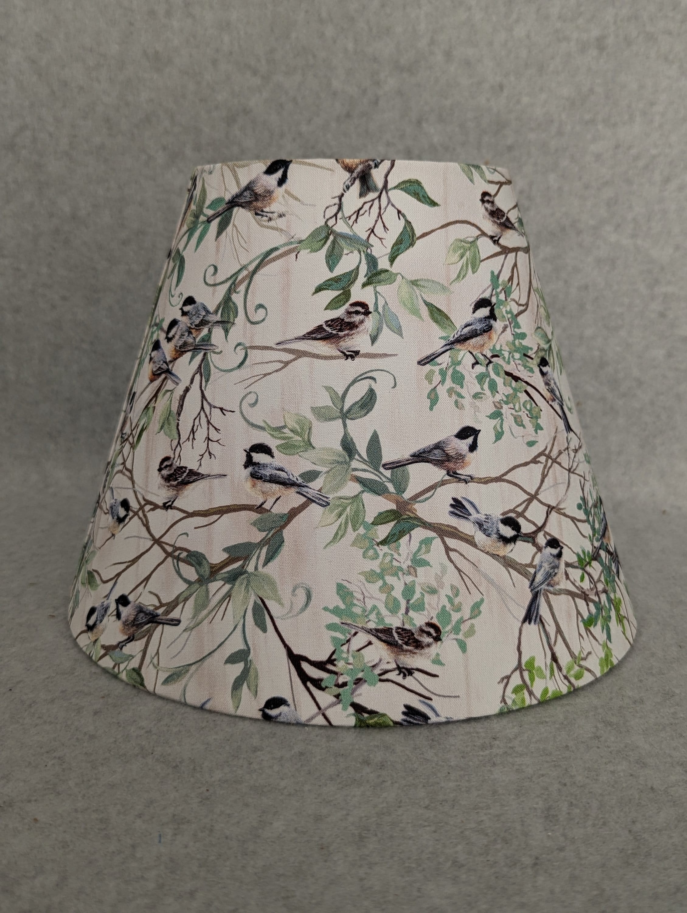 Chickadees on Branches and Leaves Lamp Shade. Chickadee. Birds. Shades ...
