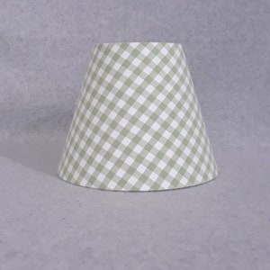 Green Gingham Check Lamp Shade. Checkered. Green and White. - Etsy
