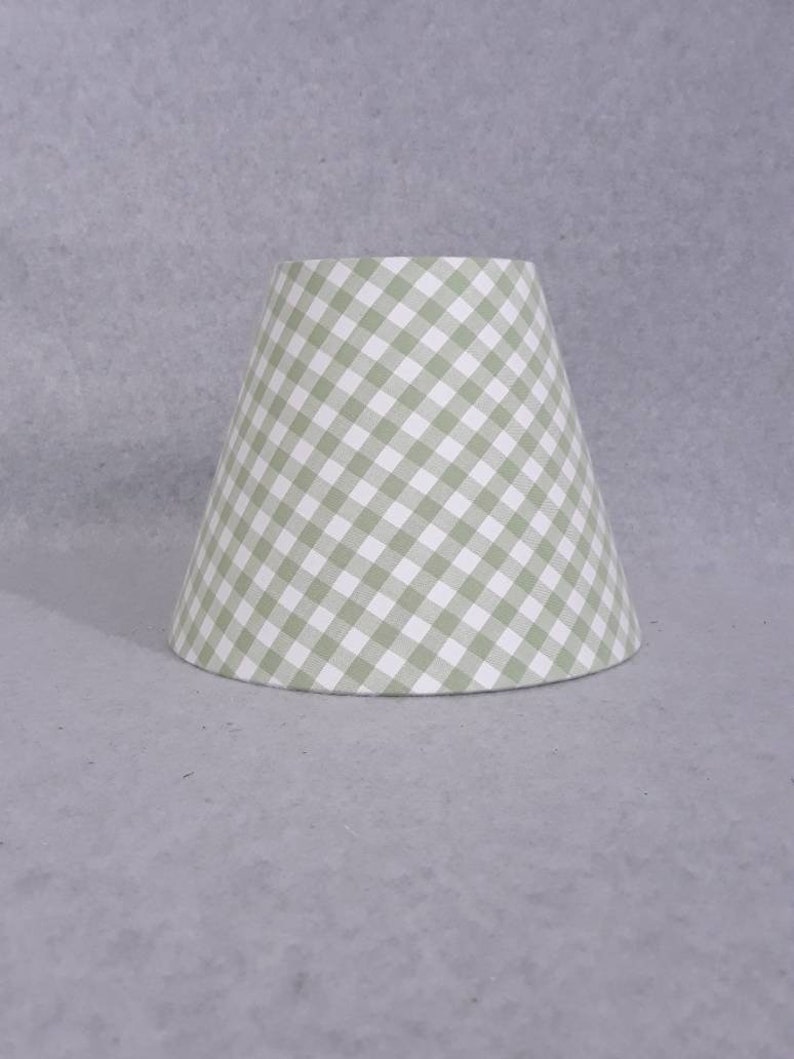 Green Gingham Check Lamp Shade. Checkered. Green and White. - Etsy