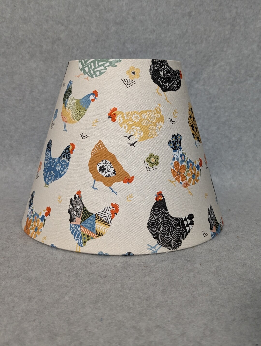 Fabric Patch Chickens Lamp Shade. Chicken. Rooster. Roosters. Patches ...