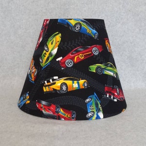 Race Car, Sports Car Lamp Shade. Black. Shades Are 9.5 X 5 X 7 Tall - Etsy